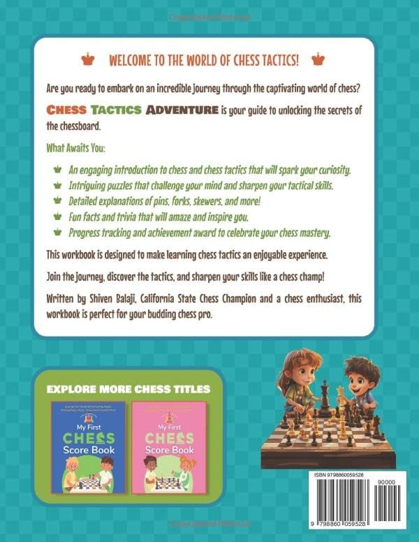 Chess Tactics Adventure: Beginner's Workbook | eBay