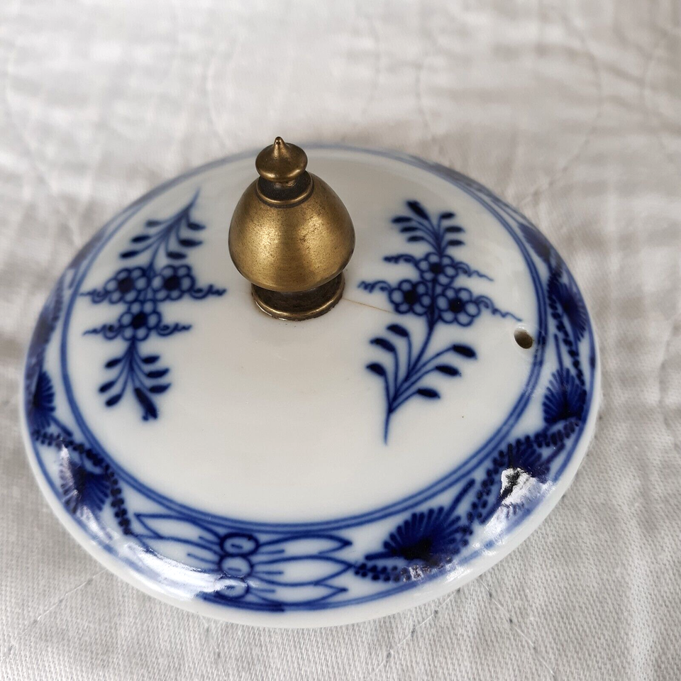 Antique Meissen Blue Onion China Teapot Porcelain Germany with Stand ...