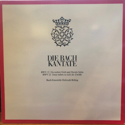 LP Bach / Helmuth Rilling Die Bach Kantate - BWV 23, BWV 22 NEAR MINT ...