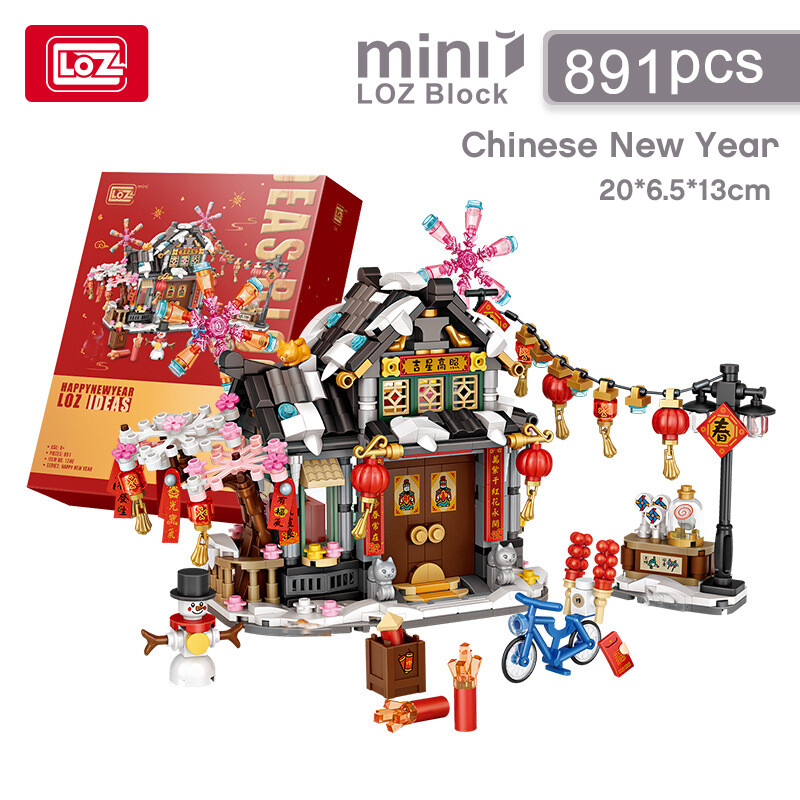 LOZ Mini Blocks Sets Food Street View Building Blocks Micro Bricks with ...