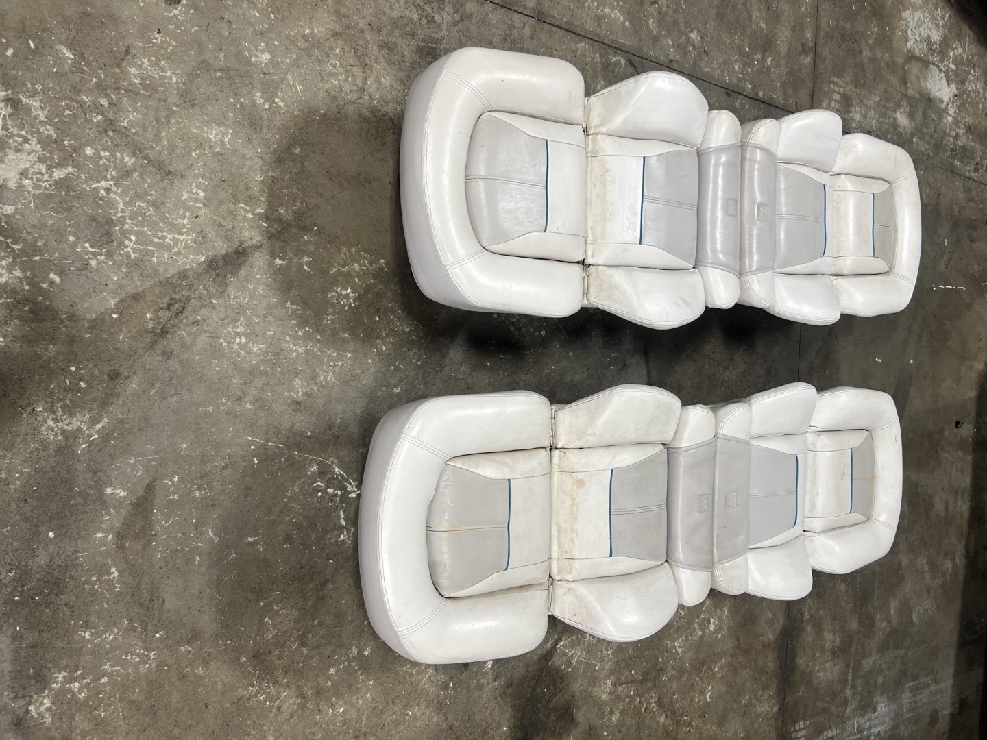 95 Four Winns 200 Horizon Boat collapsible lay down folding quad seats ...