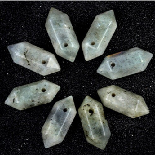 20pcs Natural Labradorite Stone Point Chakra Healing Gemstone Pendants ...