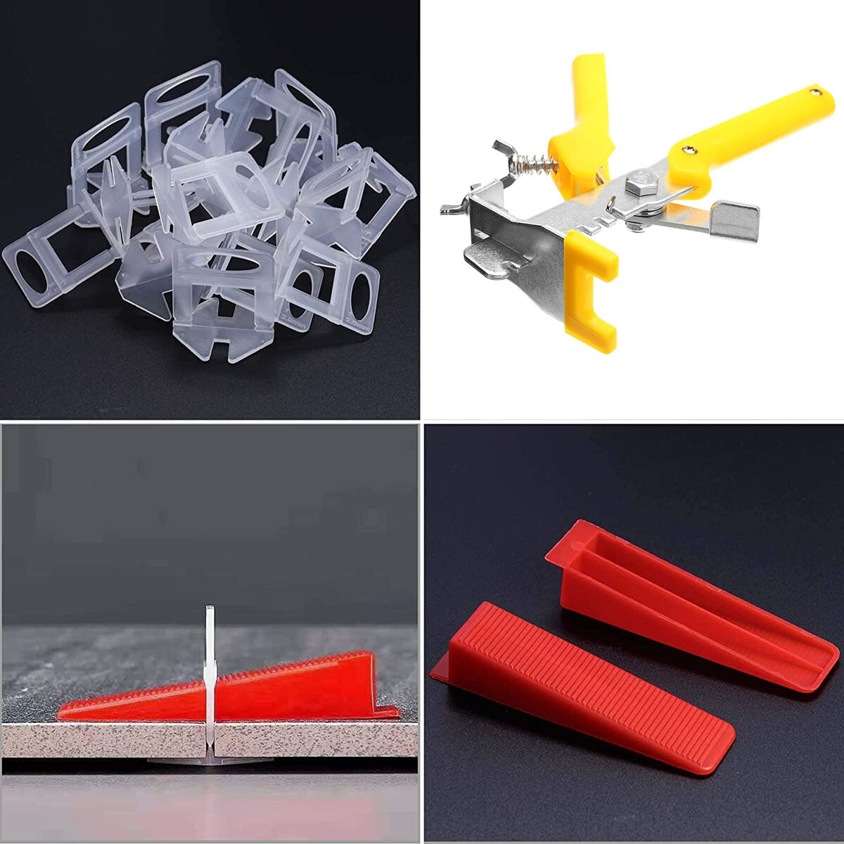 400-4000x Tile Leveling System Clips Levelling Spacer Tiling Tool Floor ...