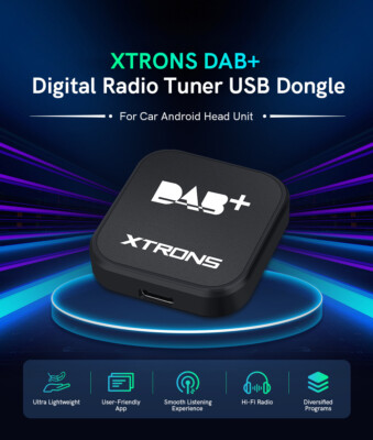 DAB Digital Radio Tuner USB Receiver Dongle for Android Car Stereo Head ...