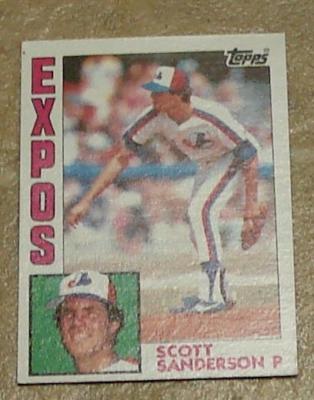Scott Sanderson, Expos, 1984 #164 Topps Baseball Card, VG COND | eBay