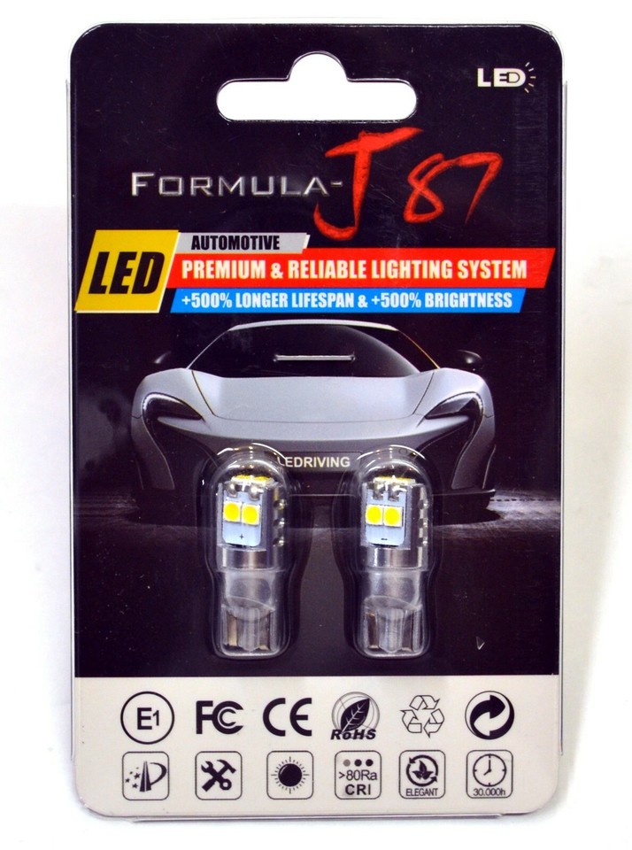 LED 3030 Light Green 194 Two Bulbs License Plate Rear Replace OE Color ...