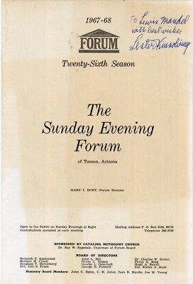 Lester Kinsolving- Signed Program | eBay