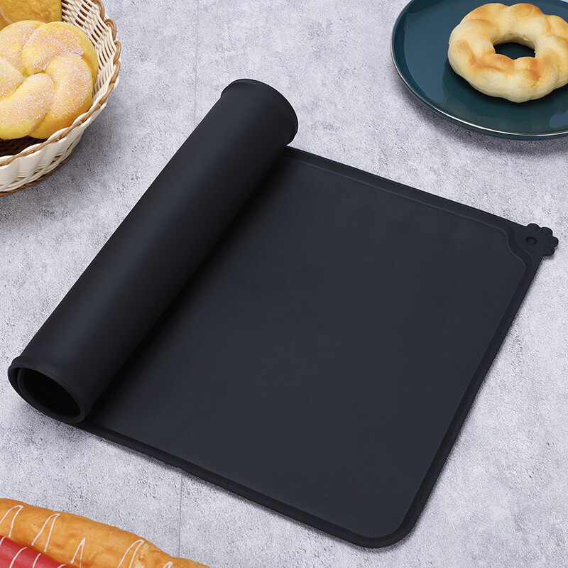 Silicone Dog Cat Bowl Mat Non-stick Pet Tray Waterproof Foot Pad ...