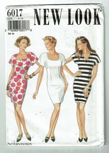 New Look # 6017 OOP Pretty Dress with Variations Pattern Sz 6-16 uc | eBay