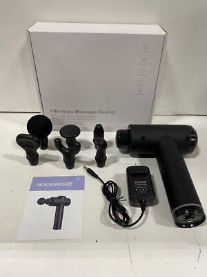 Vibration Massage Gun Device - Black | eBay