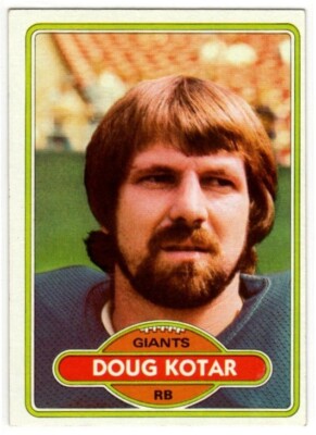 1980 Topps #34 - Doug Kotar - New York Giants Football Card | eBay