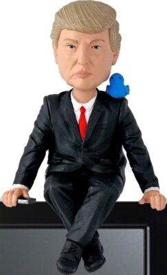 Donald Trump Media Monitor Bobblehead (Computer Sitter) Royal Bobbles ...