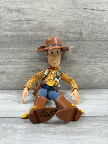 Disney Store 1999 Toy Story 2 Thinkway 16" Pullstring Talking Woody ...