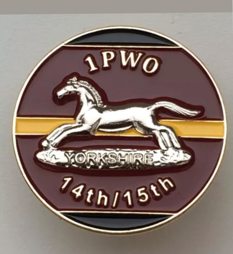Prince Of Wales Own Regiment Of Yorkshire ( PWO-B ) Colours Lapel Badge ...