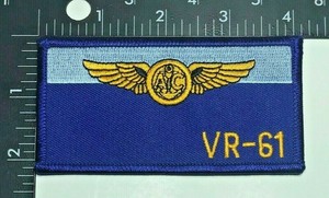 US NAVY VR-61 FLEET LOGISTICS SUPPORT SQ AIRCREW NAME TAG PATCH (USN-10 ...