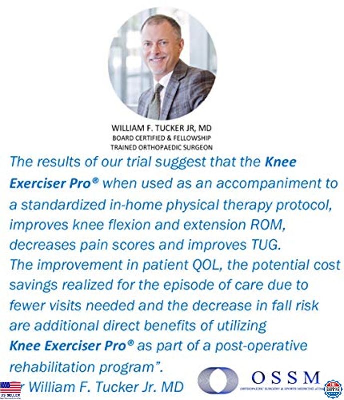 Dual Knee Pulley Exerciser for Rehab - Post Surgery Therapy, Flexion ...