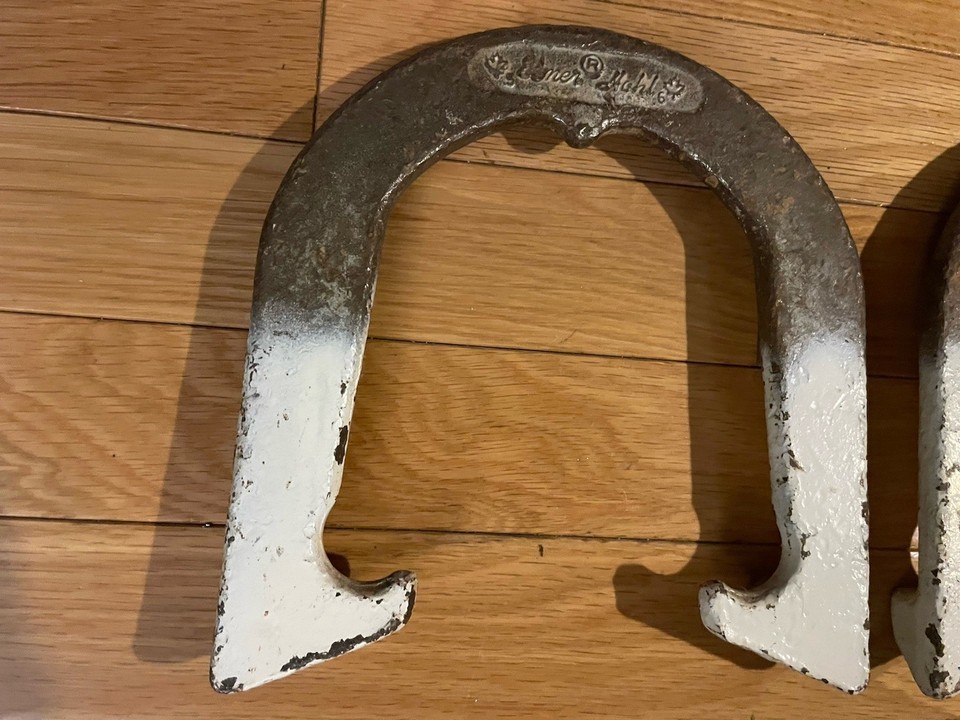 Vintage Set 2 Elmer Hohl Horseshoes Yard Games Collectible Canada | eBay