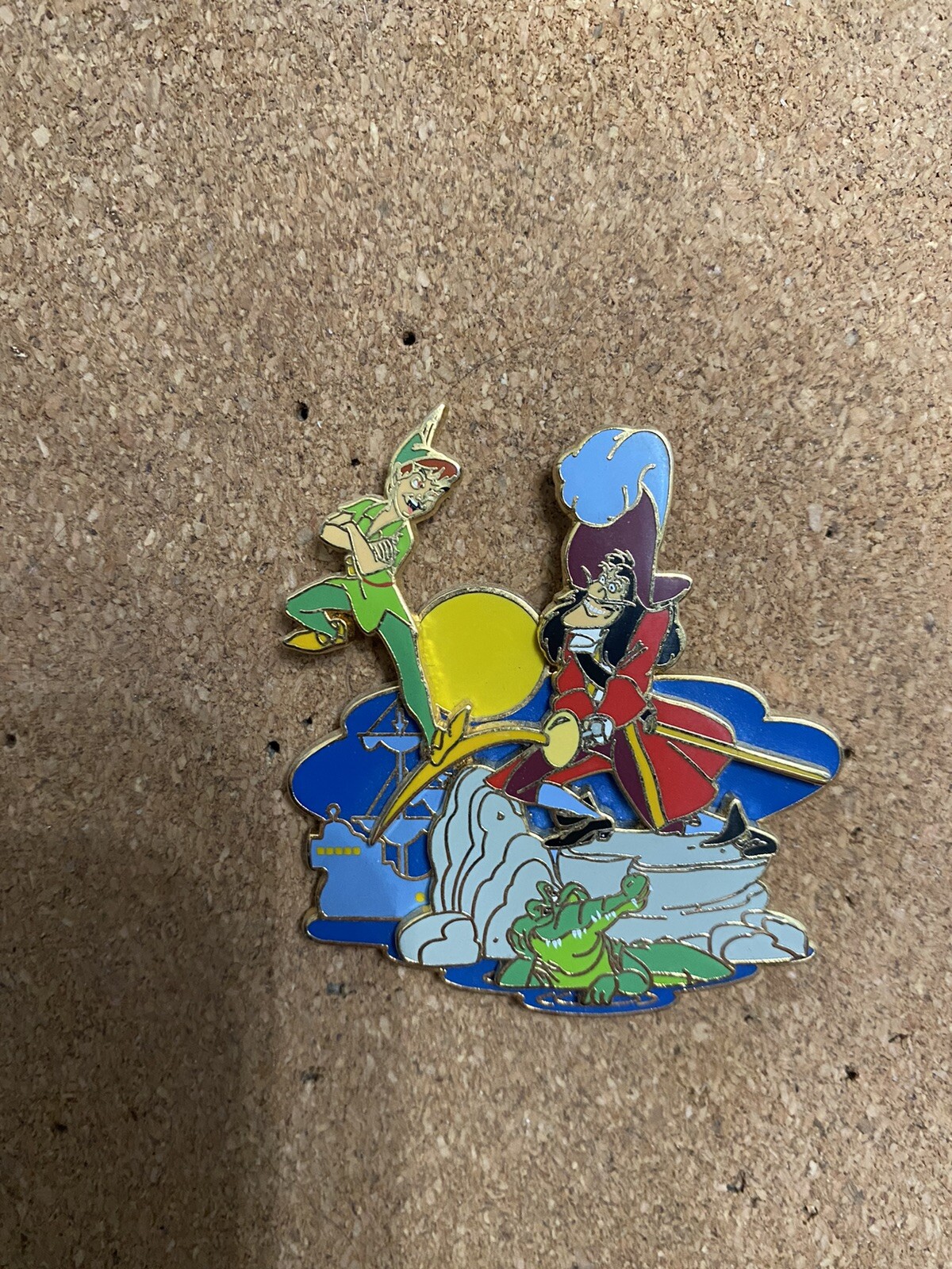 peter pan and captain hook sword fight disneyland paris pin | eBay