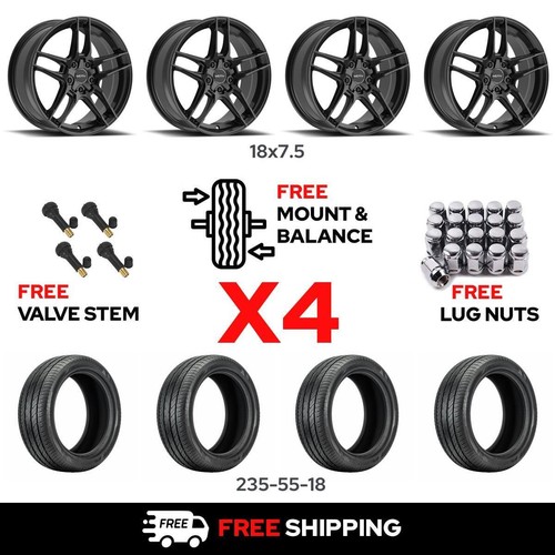 18" MOTIV 434B Matic w/ 235/55R18 Wheel & Tire for 2014-2019 Kia ...