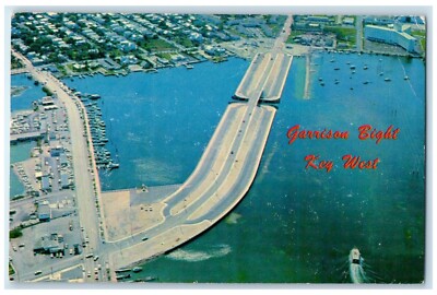 c1960 Aerial View Garrison Bight Home Bridge Charter Key West Florida ...