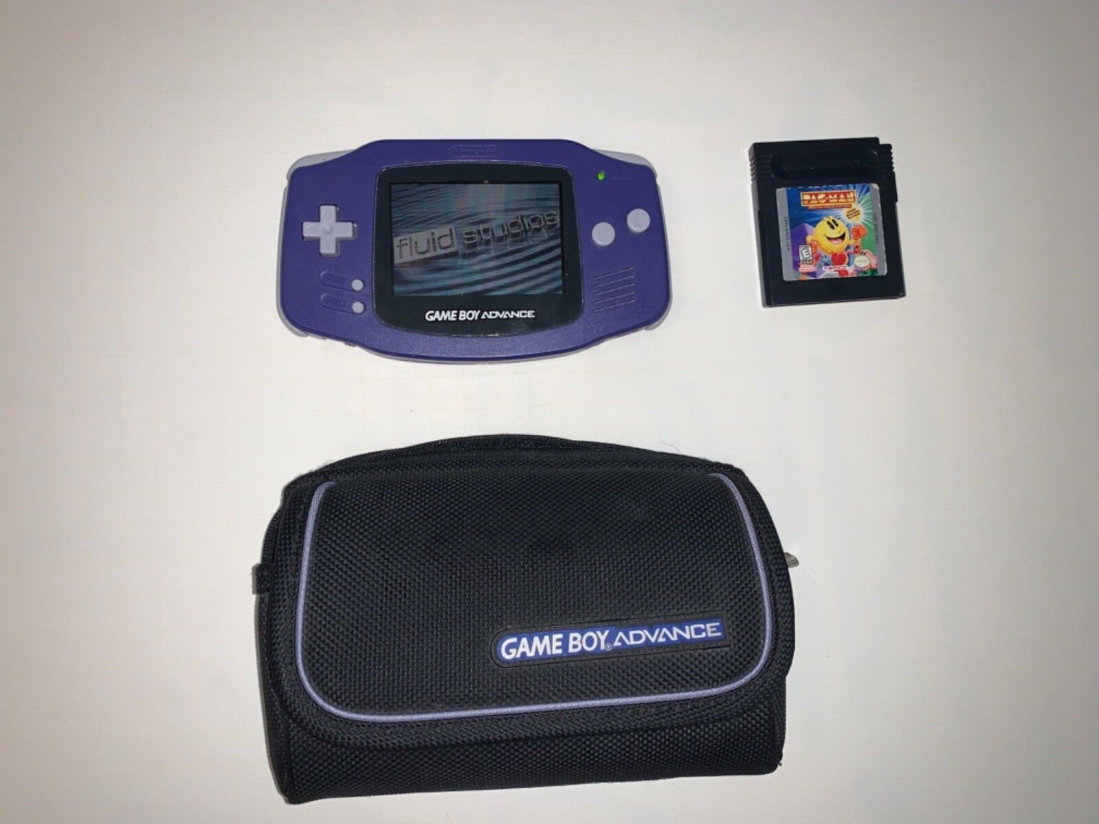 WorkingNintendo Game Boy Advance Handheld System Indigo 2 game and ...