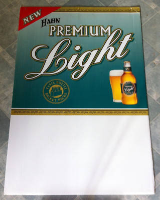 Vintage Hahn Premium Light Beer First Release Corflute Advertising ...