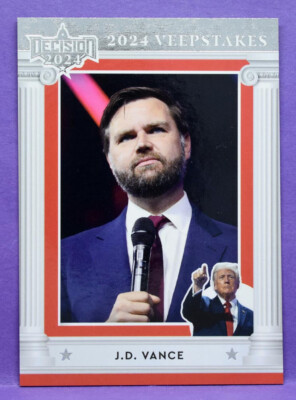 J.D. Vance Decision 2024 Political Trading Cards VEEPSTAKES Insert Card ...