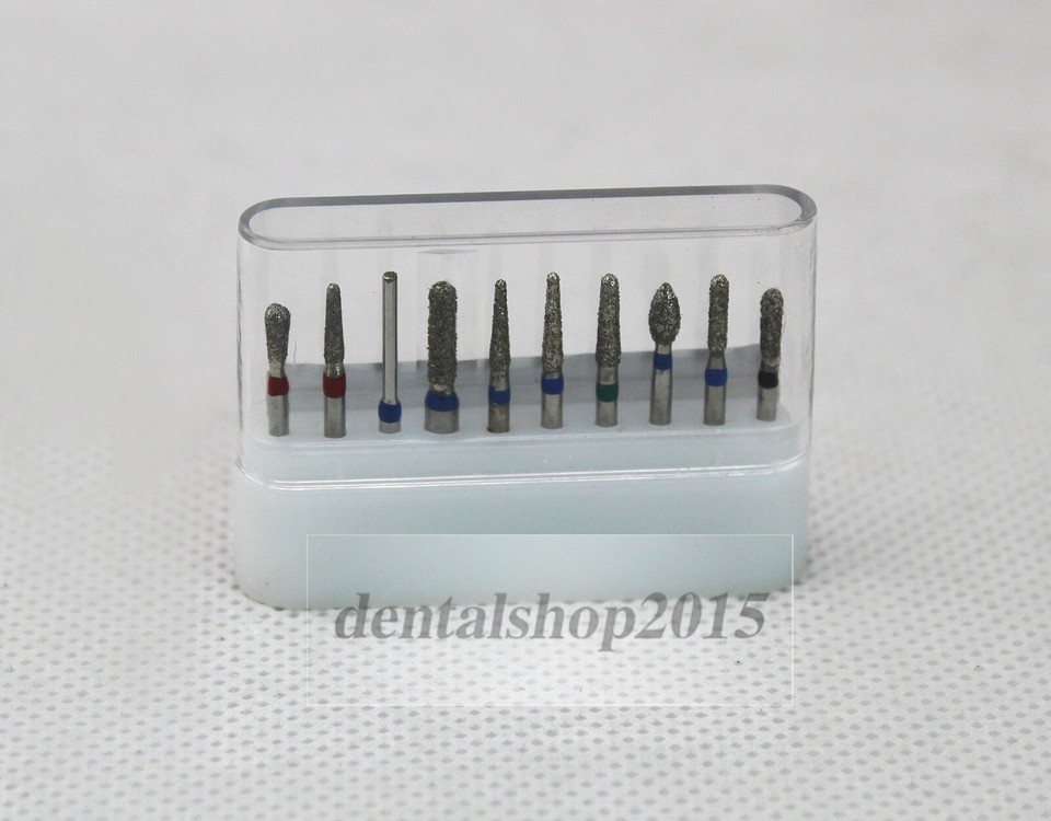 10pc Dental Diamond FG Burs For Molar Teeth for high speed handpiece ...