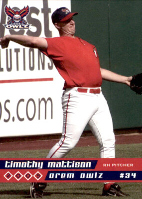 2005 Orem Owlz Grandstand 24 Timothy Mattison Jacksonville Florida ...