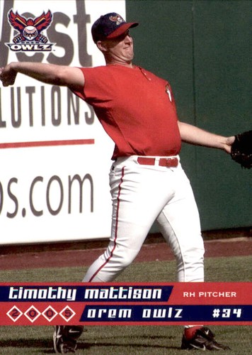 2005 Orem Owlz Grandstand 24 Timothy Mattison Jacksonville Florida ...