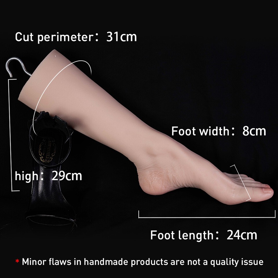 One Left Or Right Platinum Silicone Female Legs Realistic Foot Display ...