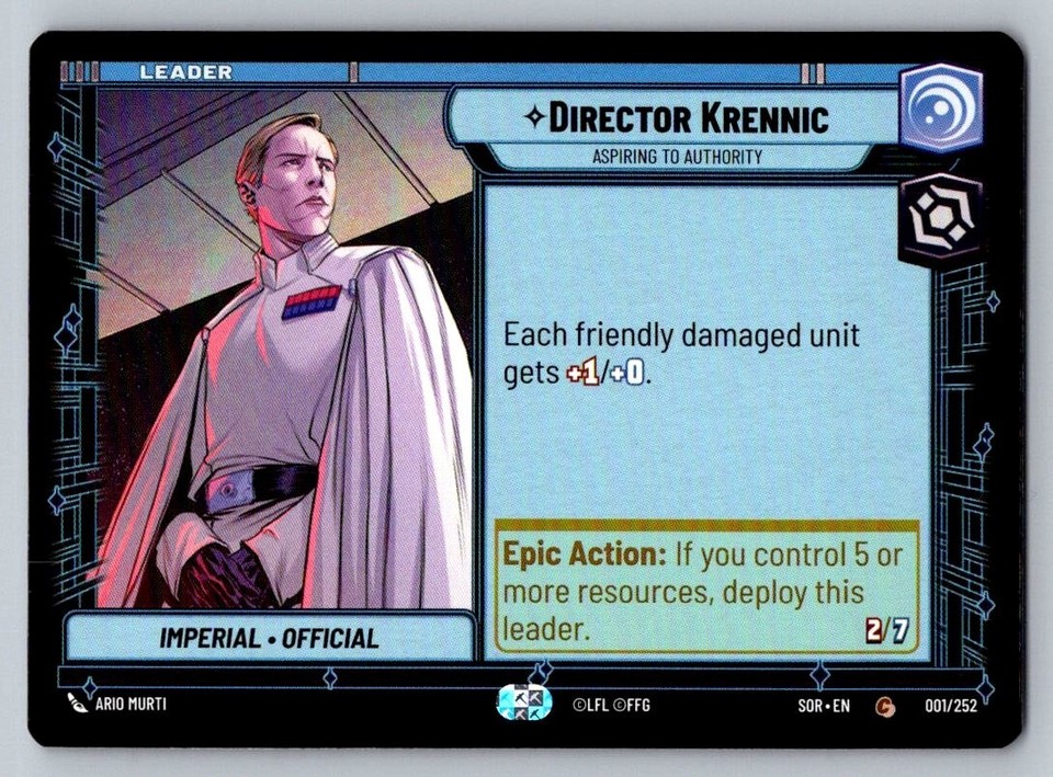 Star Wars Unlimited Director Krennic/Director Krennic 001/252 | eBay