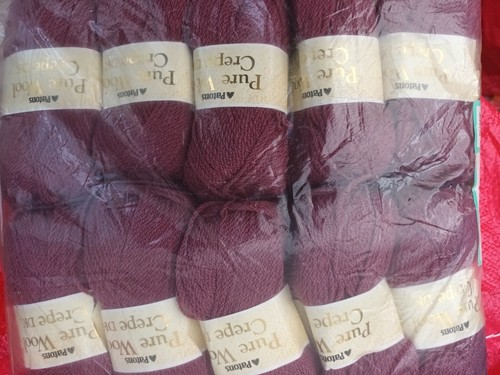 Knitting Wool Patons Crepe Pure Wool Purpe 10X50g | eBay UK