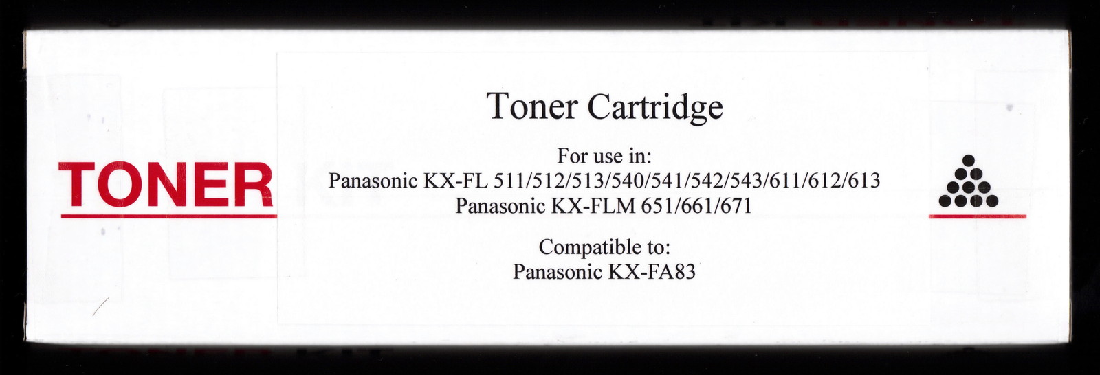 New KX-FA83 Fax Toner Cartridge for Panasonic KX-FLM651 KX-FLM661 KX ...