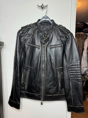 Affliction Black Premium Limited Edition Leather Jacket Limited Edition ...