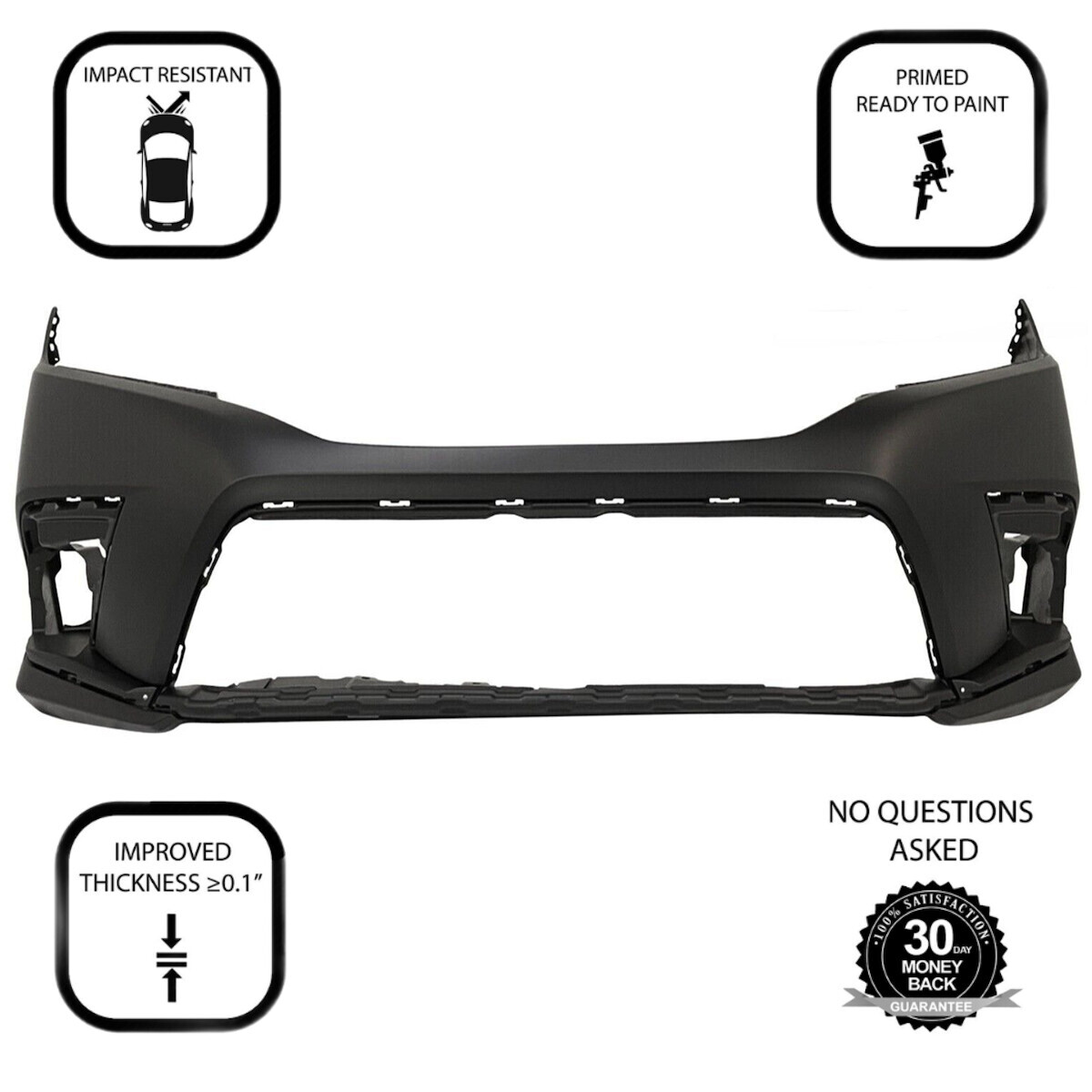 Front Bumper Cover For Honda Civic 2022-2023 Primed 04711T20A00ZZ ...