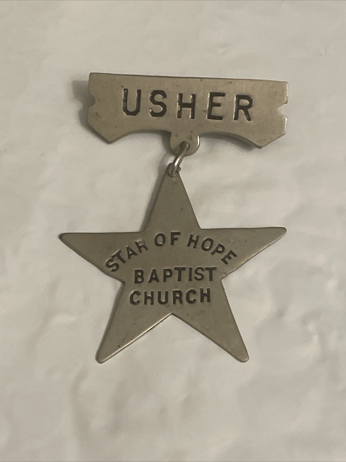 Antique STAR OF HOPE BAPTIST CHURCH Usher Pin PHILADELPHIA PA | eBay