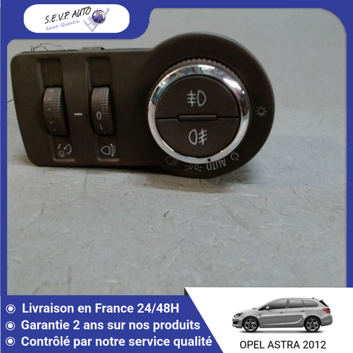 🇫🇷 INTERIEUR COMMANDE PHARES OPEL ASTRA ♻️ 20964880 | eBay