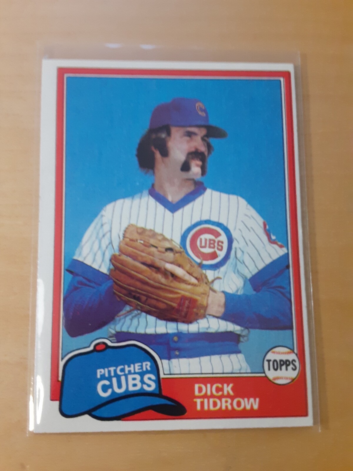 1981 Topps Baseball Card #352 DICK TIDROW Chicago Cubs, SP, RP, "MR ...