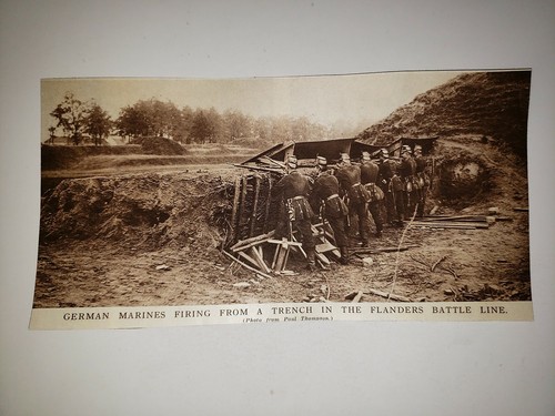 German Germany Marines Battle of Flanders 1914 WW1 World War 1 Picture ...