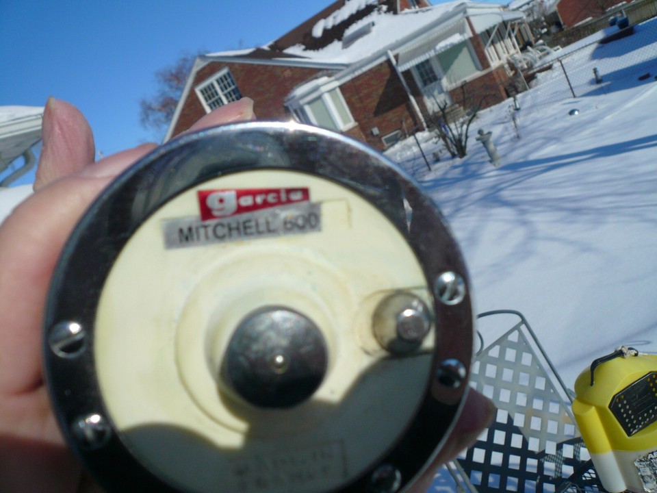 GARCIA MITCHELL 600 YELLOW SALTWATER CONVENTIONAL REEL FRANCE,WORKS ...