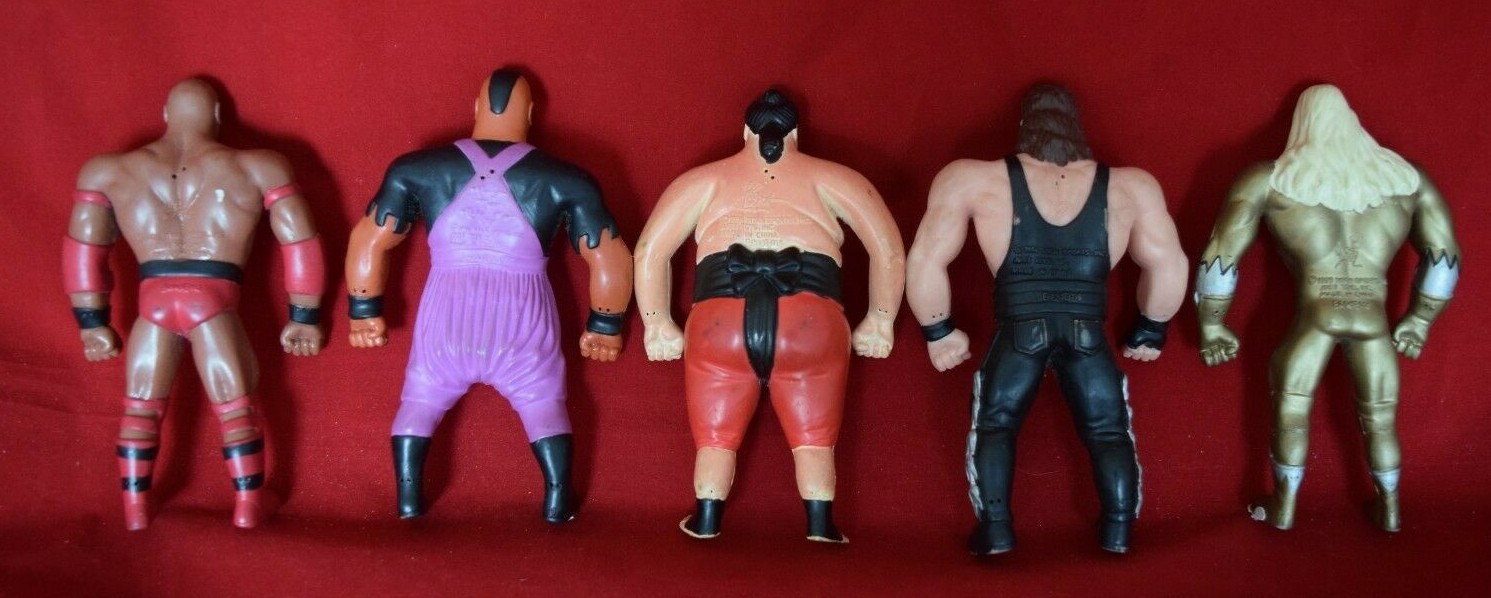 WWF Bend'Em Action Figure Set - Yokozuna, Diesel, Mable, Goldust & More ...