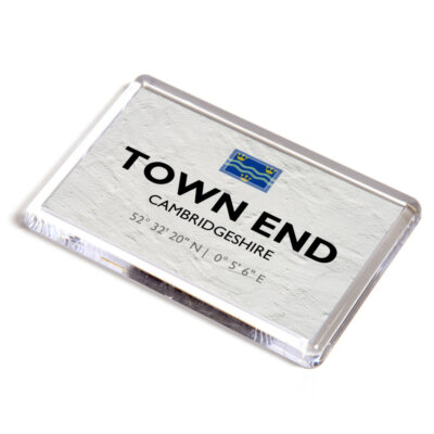 FRIDGE MAGNET - Town End, Cambridgeshire - Lat/Long TL4195 | eBay UK
