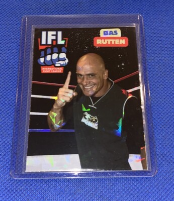 Bas Rutten IFL Pride FC Legend Custom UFC MMA Refractor RC Holo Prizm ...