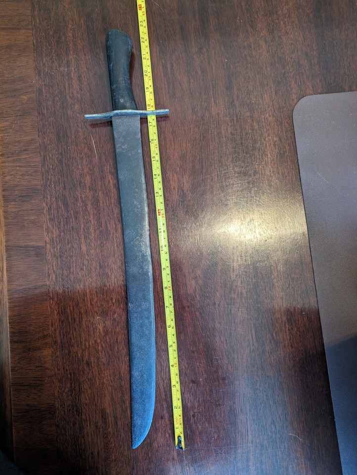 Confederate Short Sword with Wood Handle. 17-inch Blade | eBay