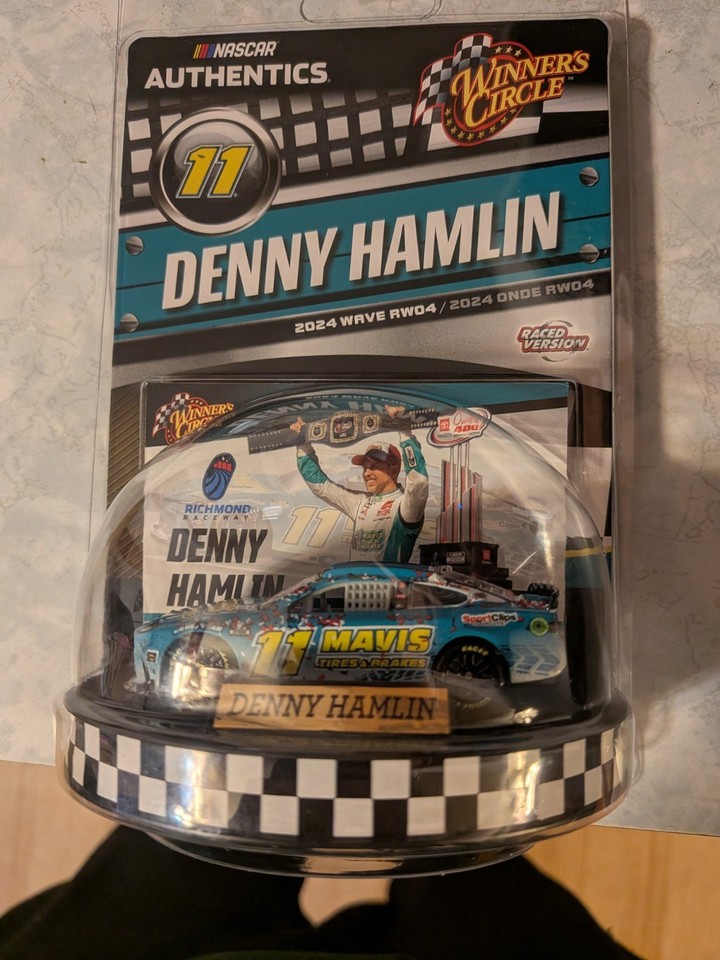 2024 NASCAR Authentics 1:64 Denny Hamlin Winners Circle Richmond Win ...