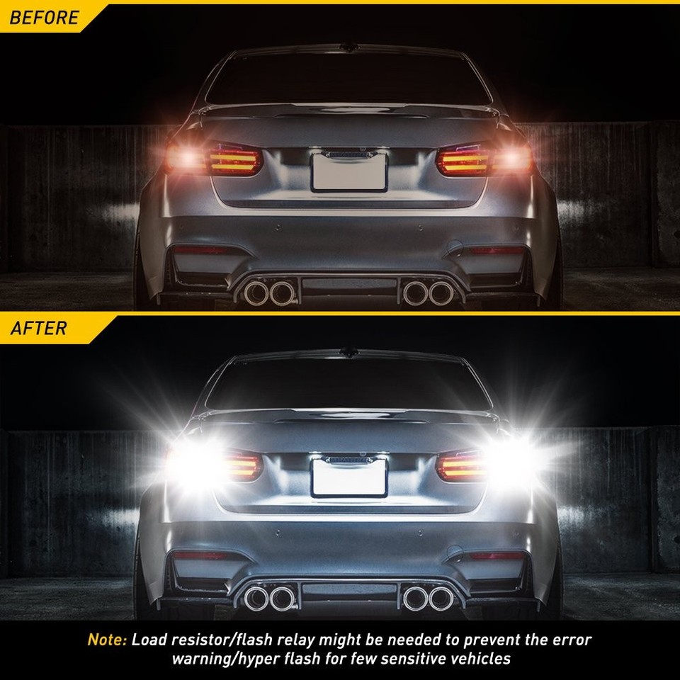 54H-DD LED 7443 7440 7441 Backup Reverse Light Bulbs 6000K White ...