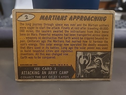Mars Attacks 1962 Topps #2 - Martians Approaching | eBay