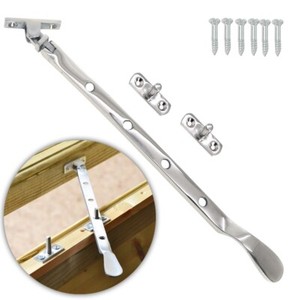 CHROME 10"/250mm LONG WINDOW CASEMENT STAY Locking Lever Arm Pull ...