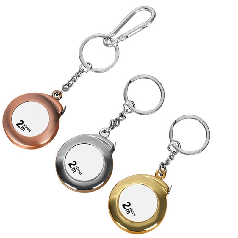 Small Tape Measure Keychain Mini Measuring Tape Retractable 6foot 2M ...